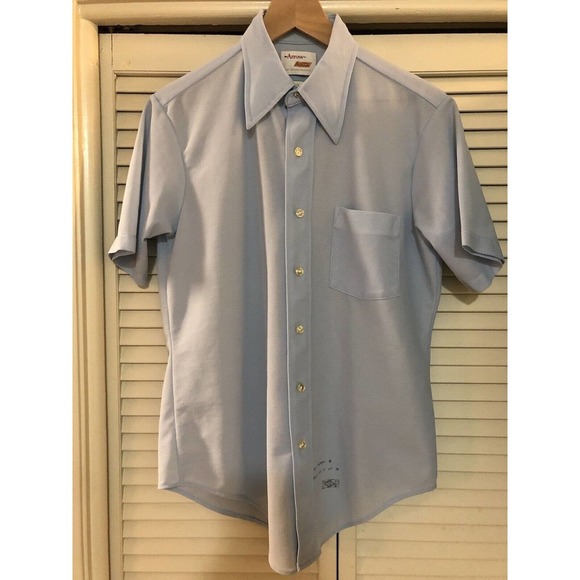 Arrow | Shirts | Vtg 6s 70s Arrow Knit Textured Polyester Dress Shirt ...